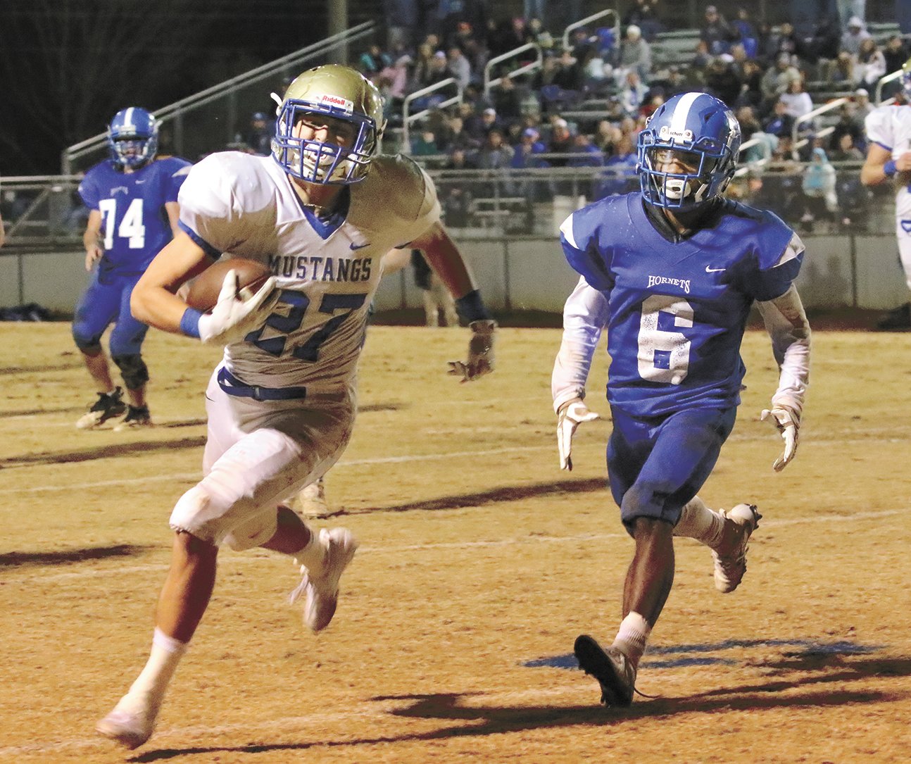 Mustangs Earn Semifinal Bid with Rout of Huntland | The Mckenzie Banner