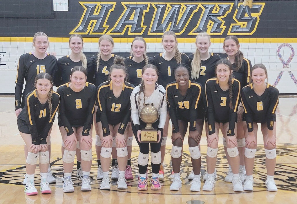 Hawks crowned DVC volleyball champs - Moody County Enterprise