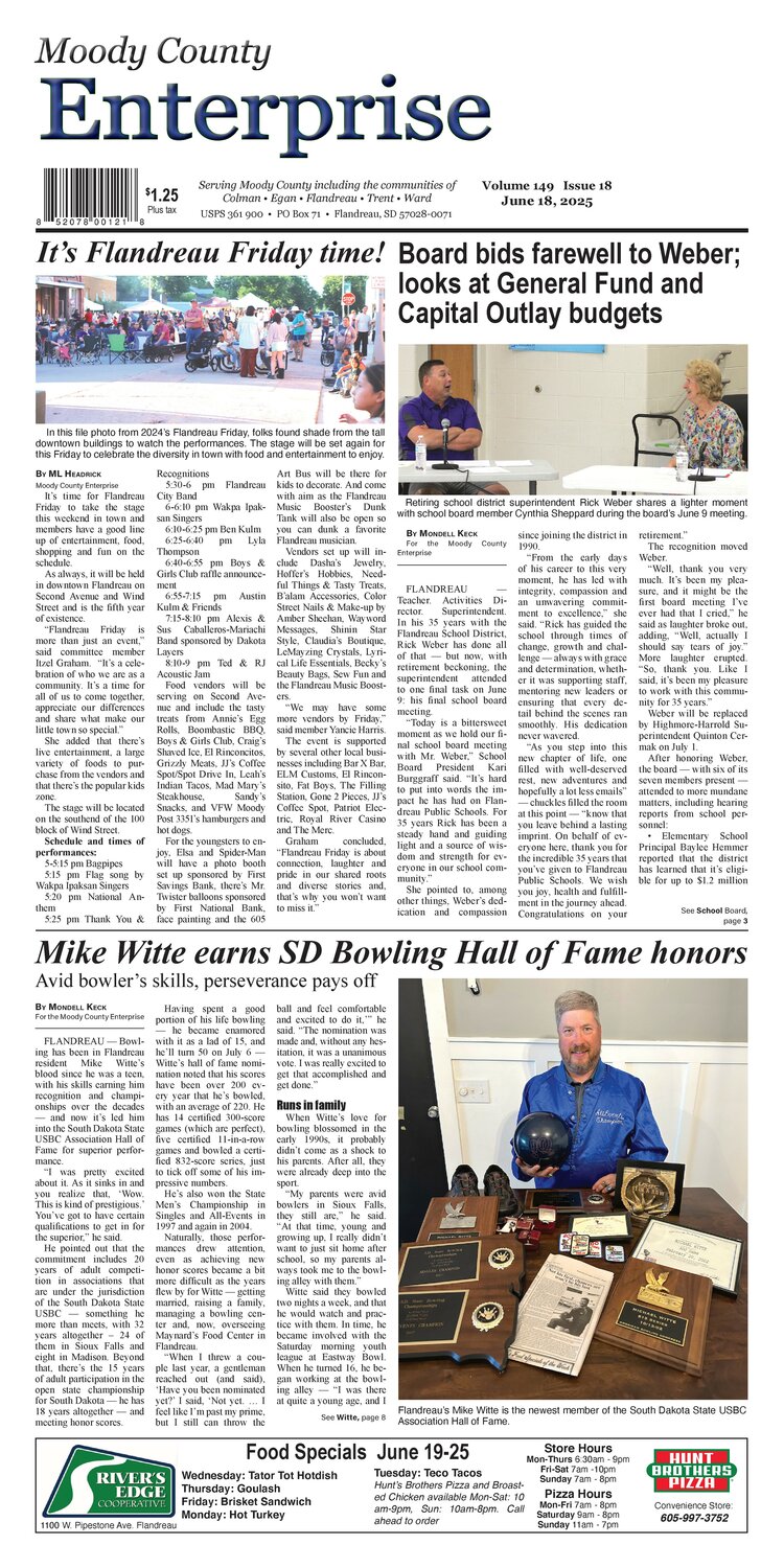Moody County Enterprise 06-18-2025 - Moody County Enterprise
