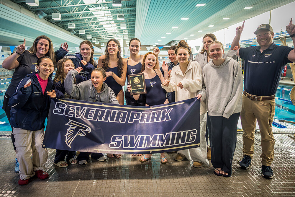 Falcon Girls First, Boys Second at Swim Regionals | Severna Park